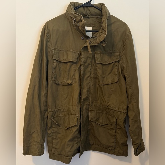 GAP | Jackets & Coats | Gap Mens Military Style Jacket In Olive | Poshmark
